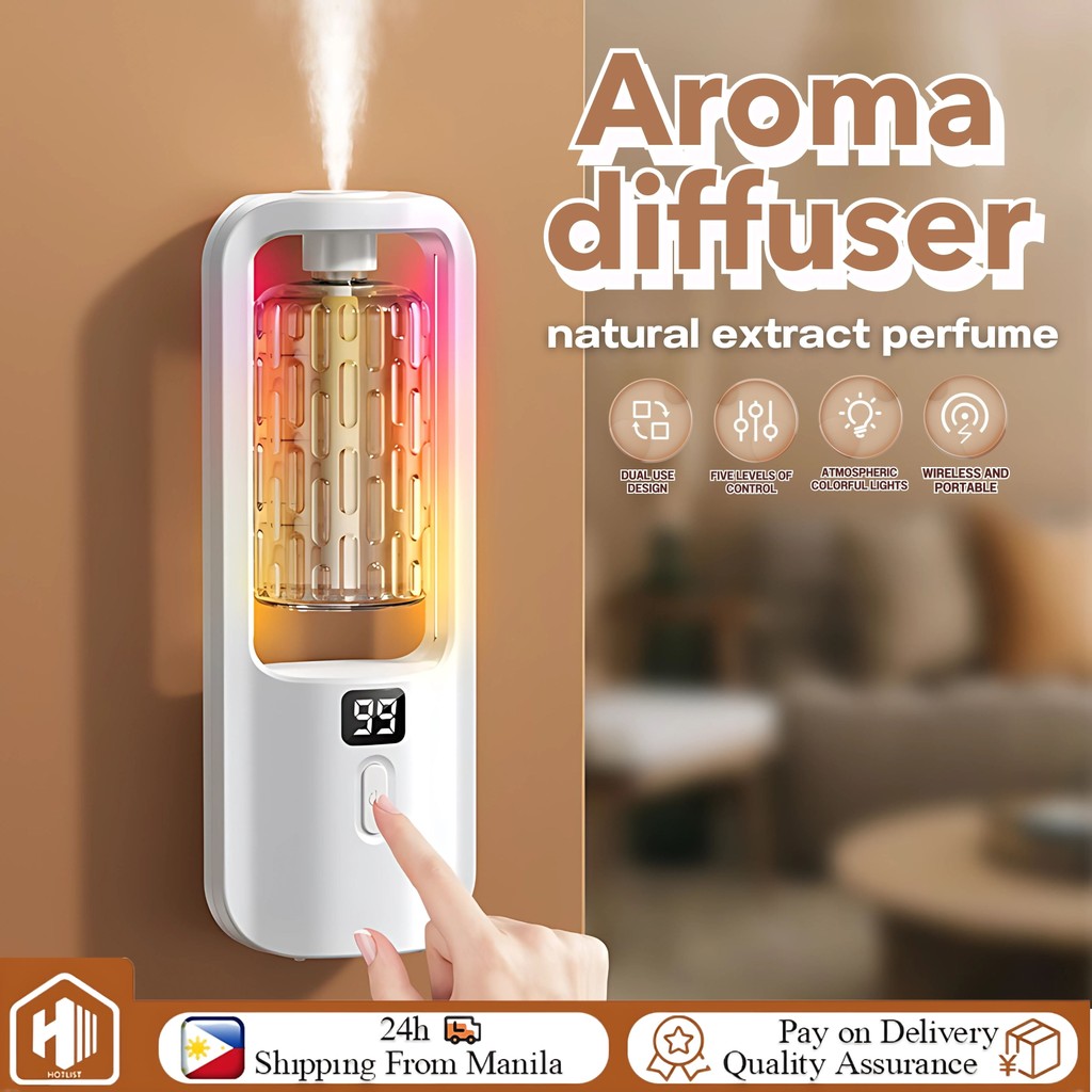 Digital Display Rechargeable Fragrance Machine Automatic Aroma Diffuser ...