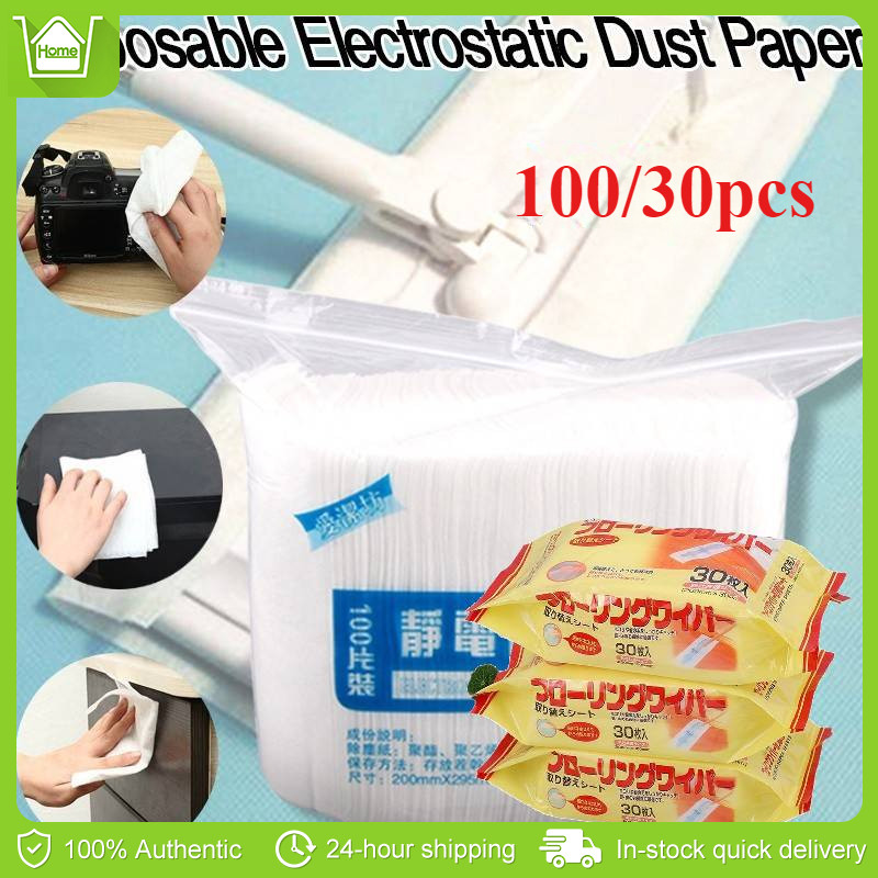 Disposable MicroFibre Electrostatic Floor Cloths Dust Removal Mop Paper ...