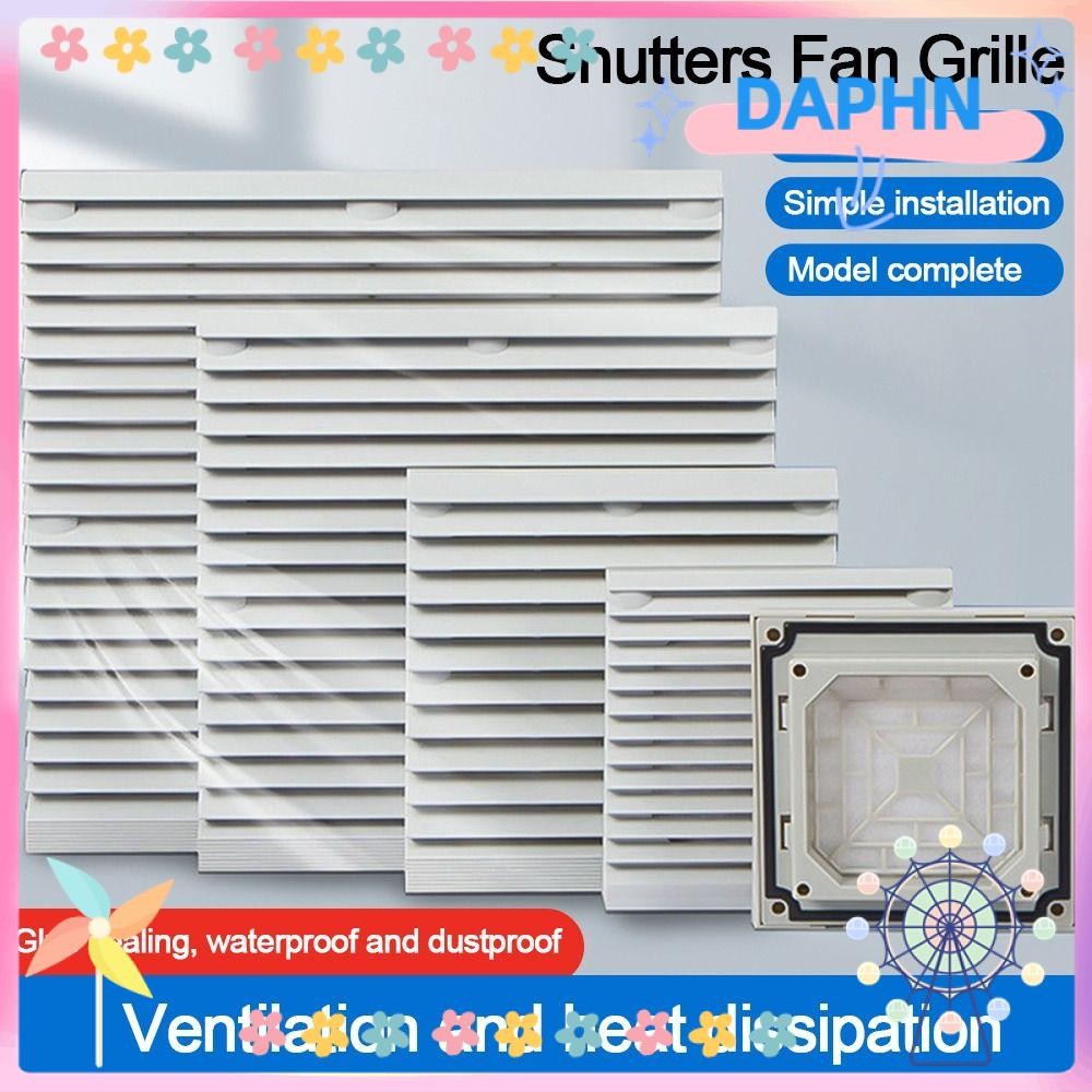 DAPHS Cabinet Ventilation Filter, ABS Without Fan Shutters Fan Grille ...