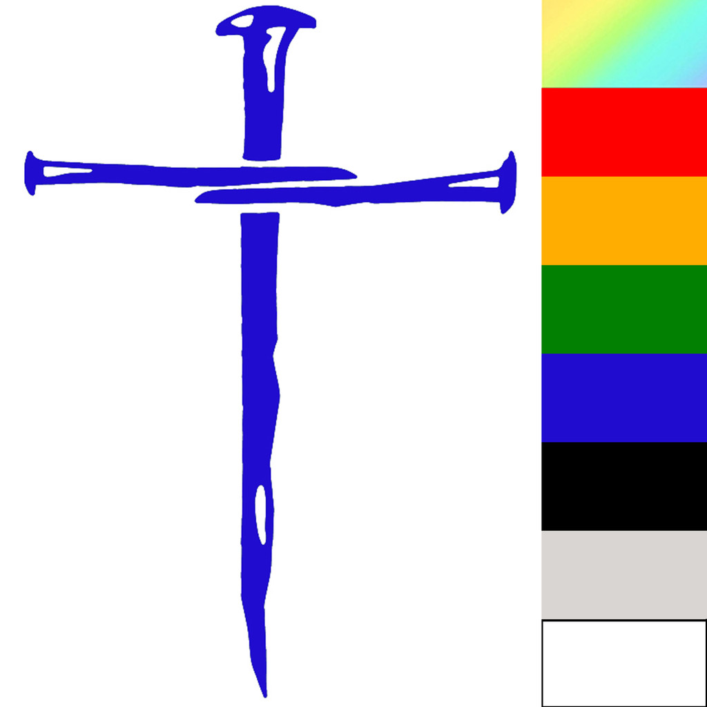 Cool Cross Pattern Cartoon Silhouette Reflective Colorful Stickers ...