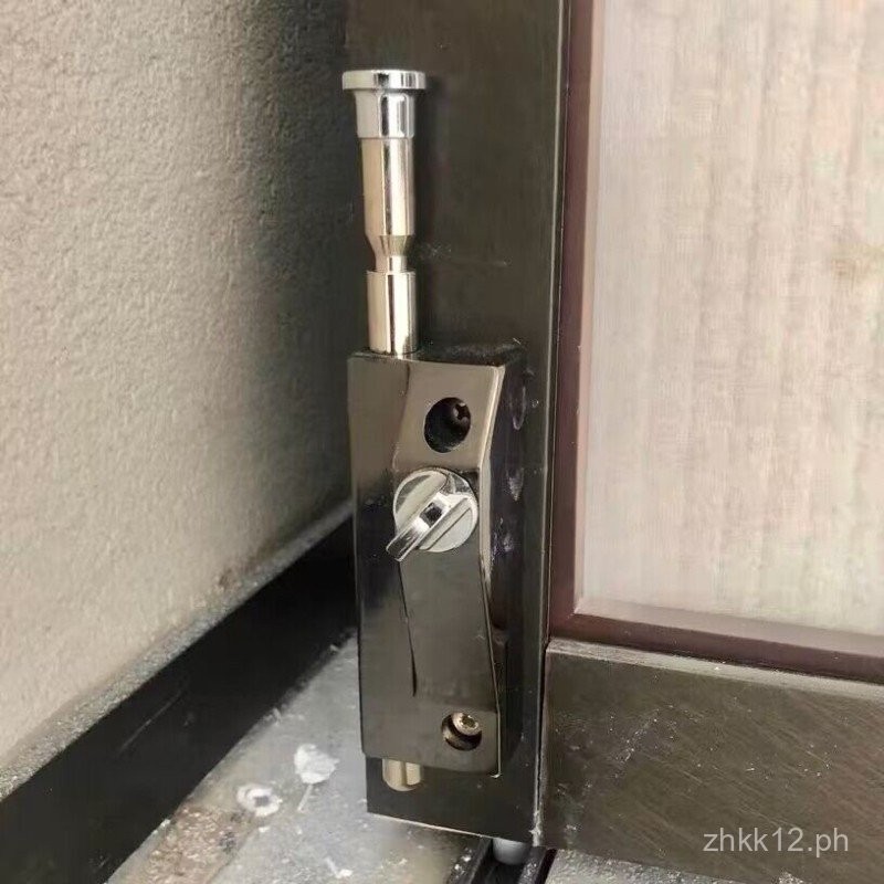 Aluminum Alloy Door Lock Rotating Door Floor Bolt Lock Surface Mounted ...