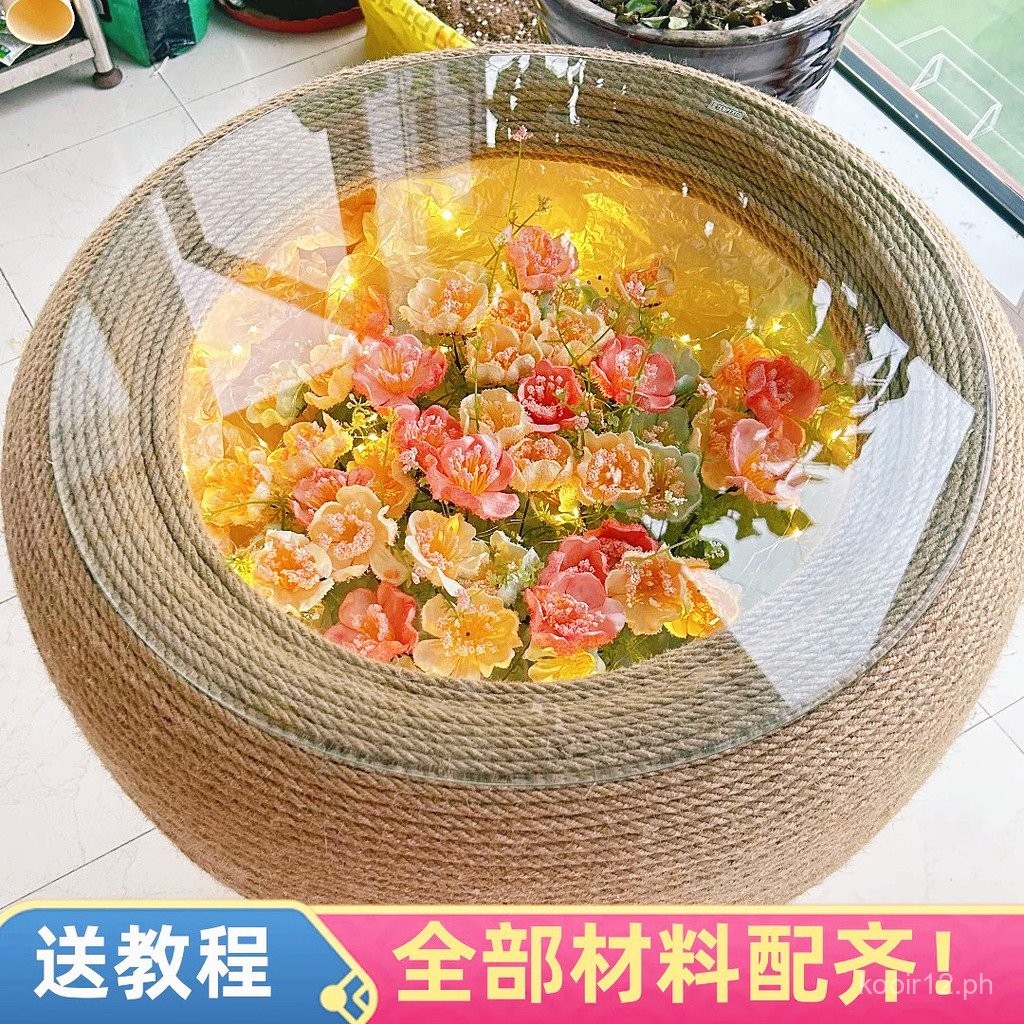 Complete Set of Flower Sea Tire Coffee Table Materials DIY Tire ...