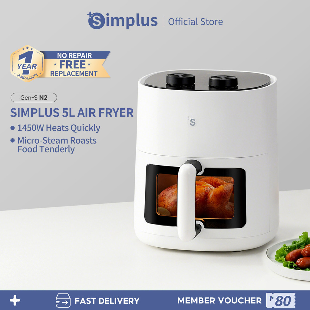 Simplus Gen-S N1 5L Air Fryer Non-stick Multifunction Frying Pan Air ...