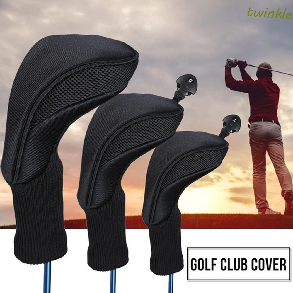 TWINKLE1 Golf Head Covers Golf Protective Covers Driver 1 3 5 Fairway ...