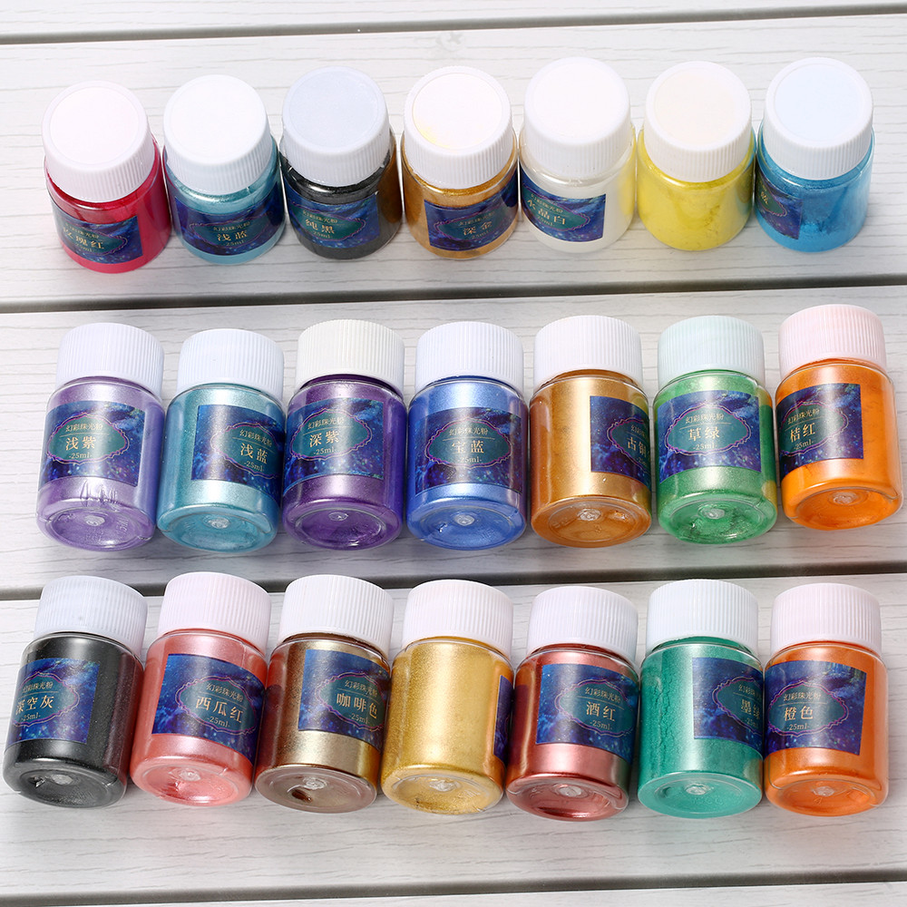 St. kunkka 25ML Epoxy Resin Pigment Powder Pearlescent Pigment Manicure ...