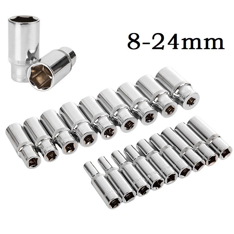 【smelling】 1PC 3/8inch Deep Socket Adapter Hex Socket Wrench Heads ...