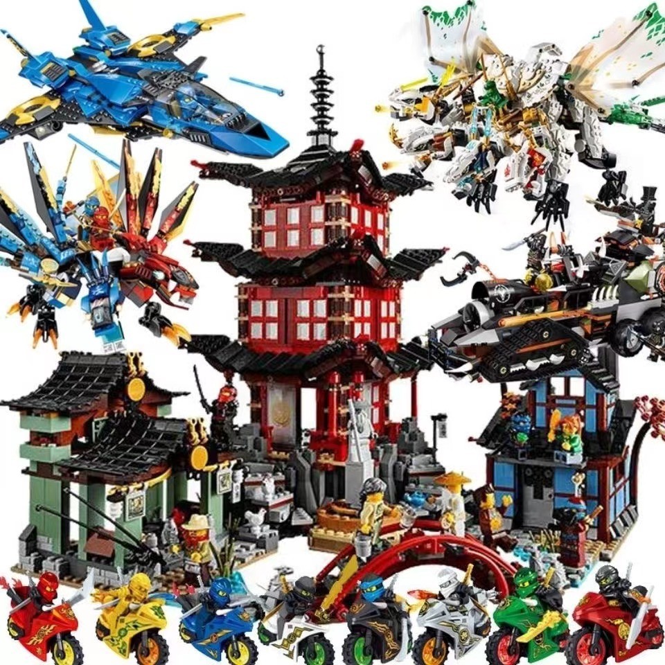 ninjago toys Phantom Ninja Temple Building Blocks Mecha Dragon ...