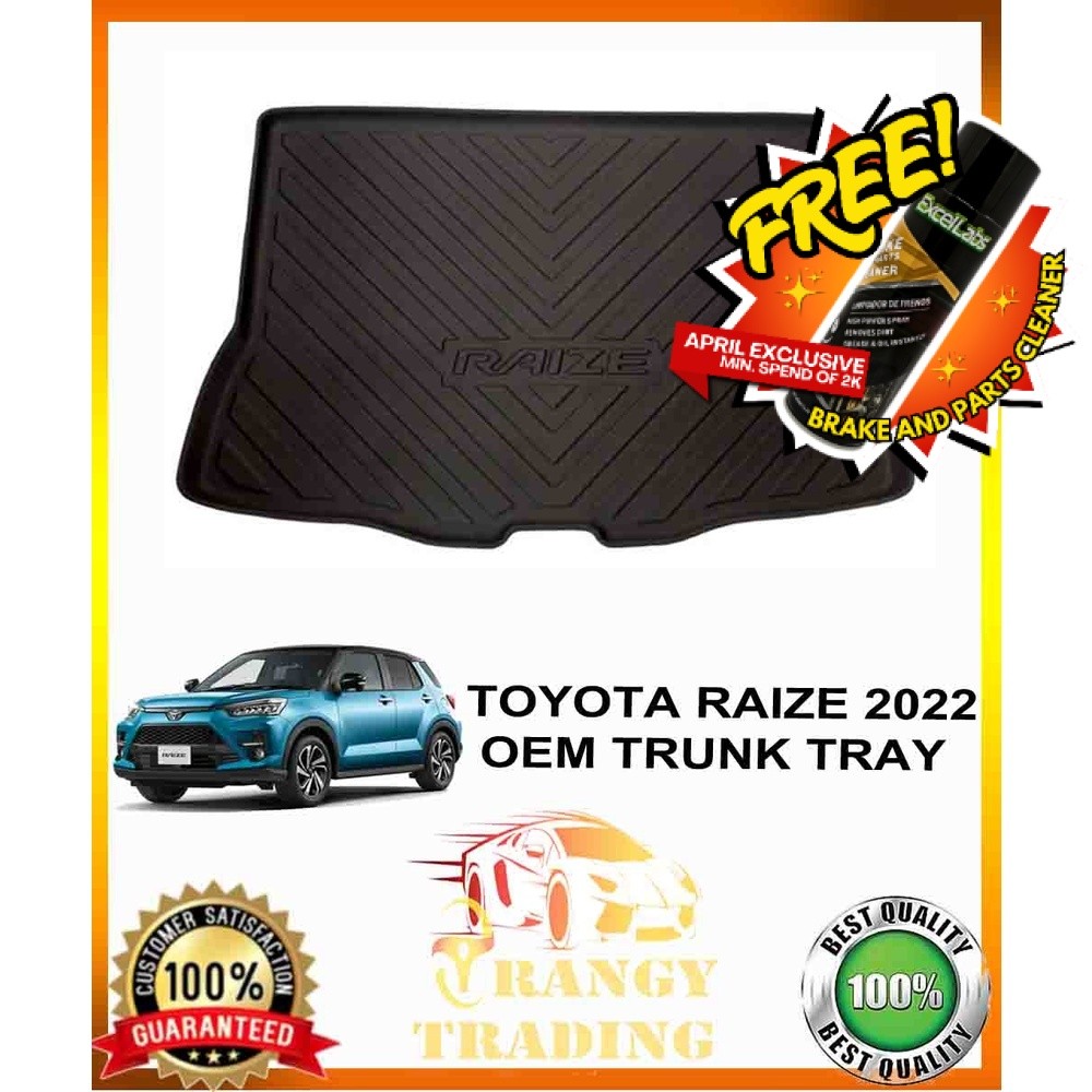 Toyota Raize 2021 to 2025 Cargo Trunk Tray PREMIUM MATERIAL 2022 2023 ...