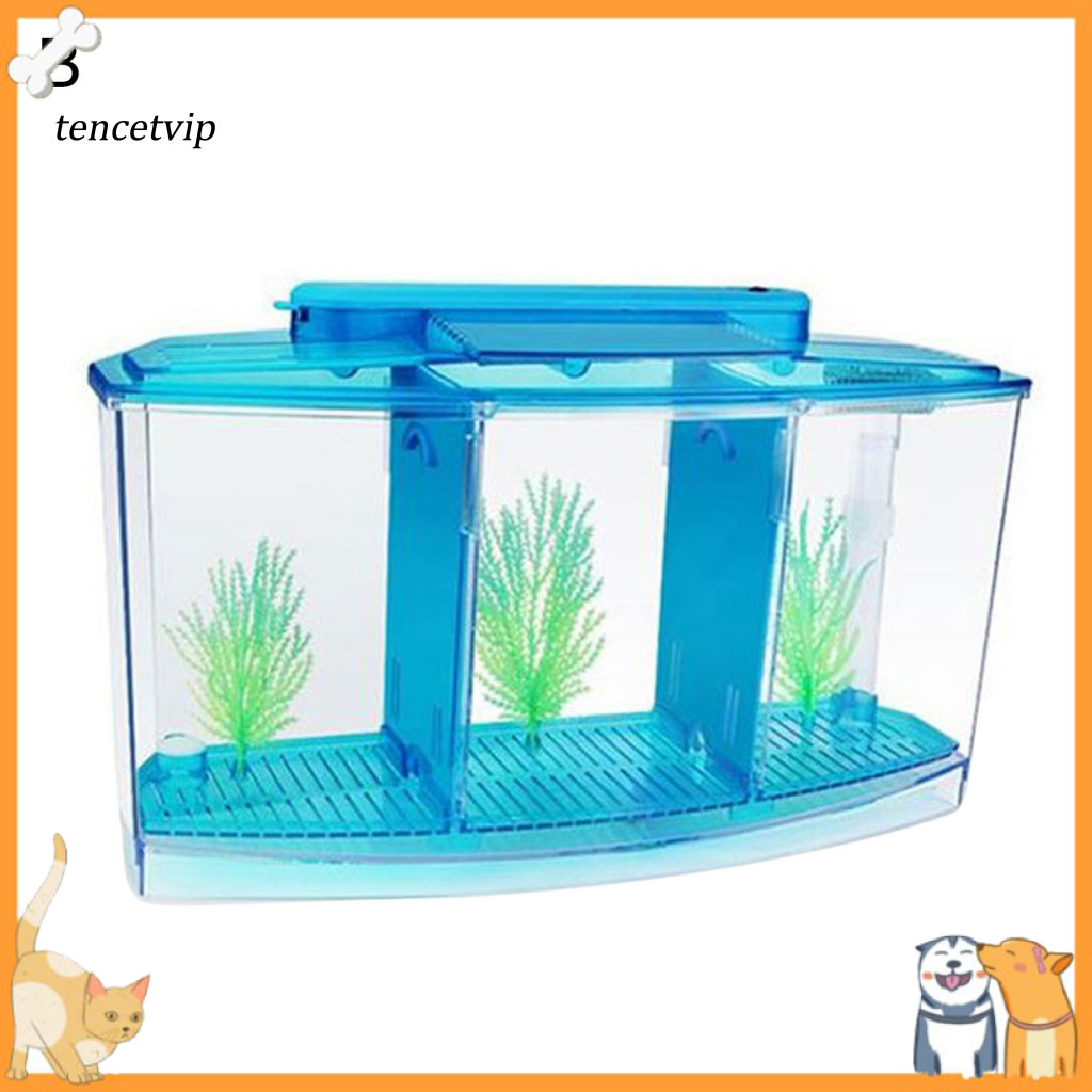 Vip Multifunctional Acrylic Split Fish Tank Breed Box with LED Light ...