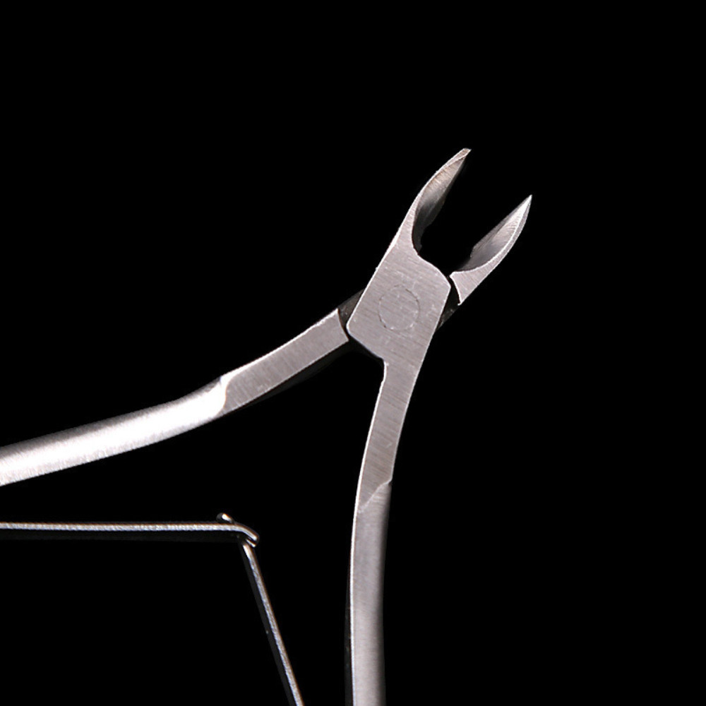 801 Stainless Steel Double Fork Skin Removal Clipper Beauty Pliers Dead ...