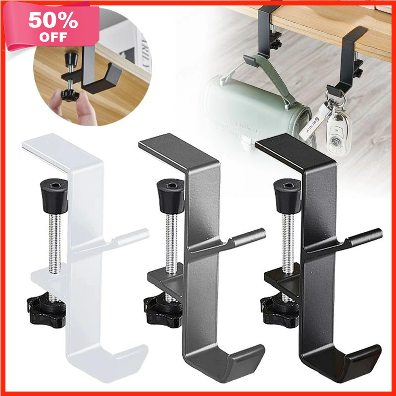 Adjustable Table Fixing Hooks - Multifunctional Punch-Free Storage Rack ...
