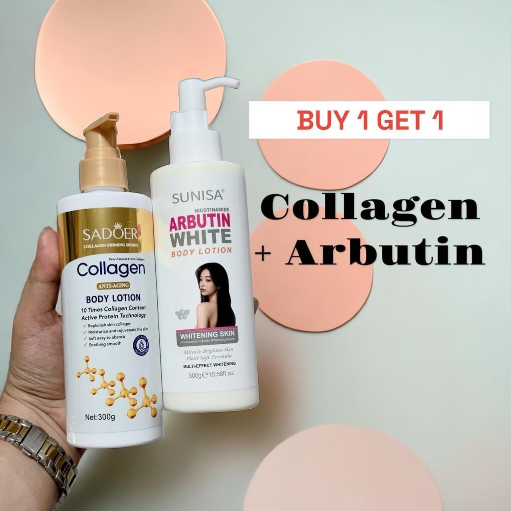 Lady Xin--EZ-Collagen+Arbutin Whitening 2 Bottles lotion-1 Sad oer ...