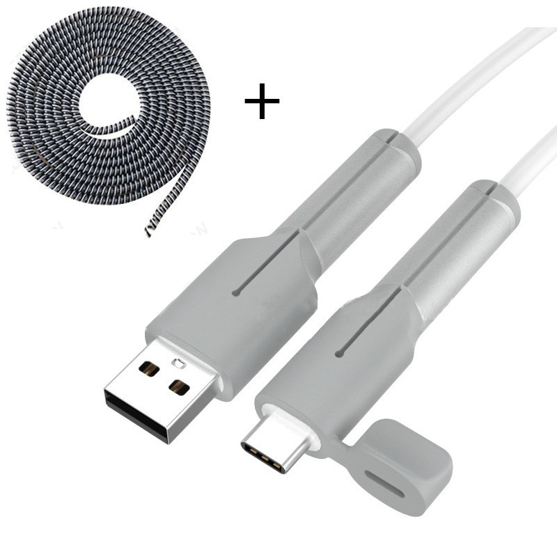 Soft Silicone Charger Protector Charging Cable Cover Cord Compatible ...