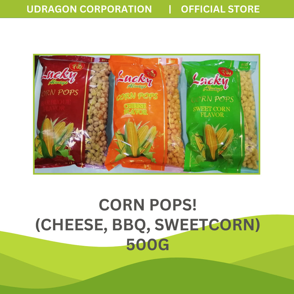 Corn Pops! (Cheese, BBQ, Sweet Corn) - 500G | Shopee Philippines