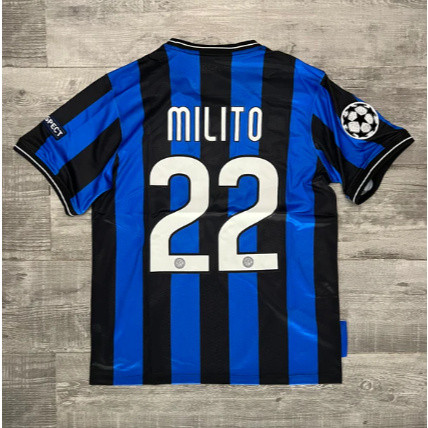0910 Inter Milan Jersey Champions League Home Sneijder Long Sleeve ...
