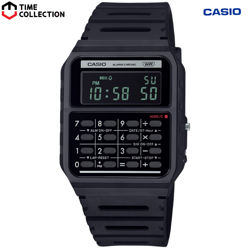 Casio CA-53WB-1B Digital Rubber Strap Calculator Watch For Men | Shopee ...