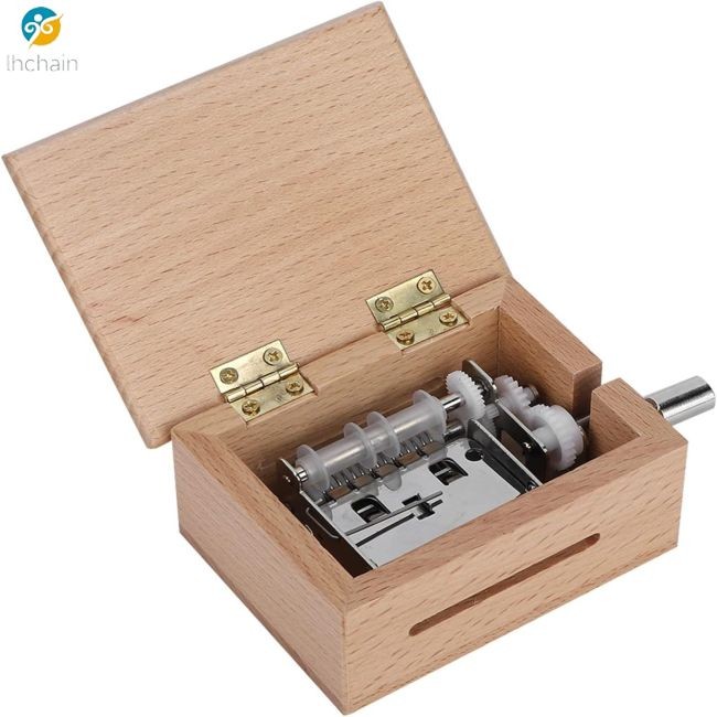 Big Savings! Wood 15 Note DIY Hand Crank Music Box Make Your Own Music ...