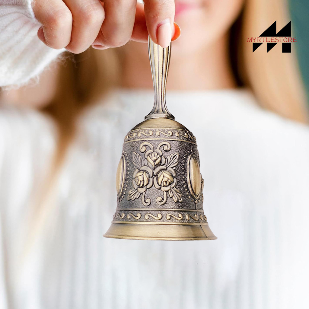 Myrtlestore Vintage Solid Bass Hand Bell Super Loud Heavy Duty Metal ...