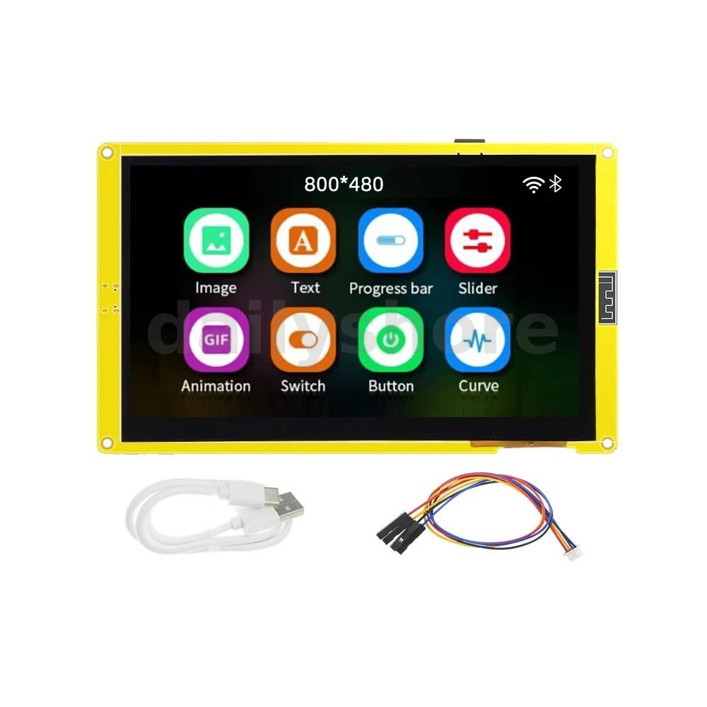 ESP32-S3 for Arduino LVGL 7 Inch 800*480 Smart Display RGB LCD TFT Module HMI 8M PSRAM 16M Flash ...