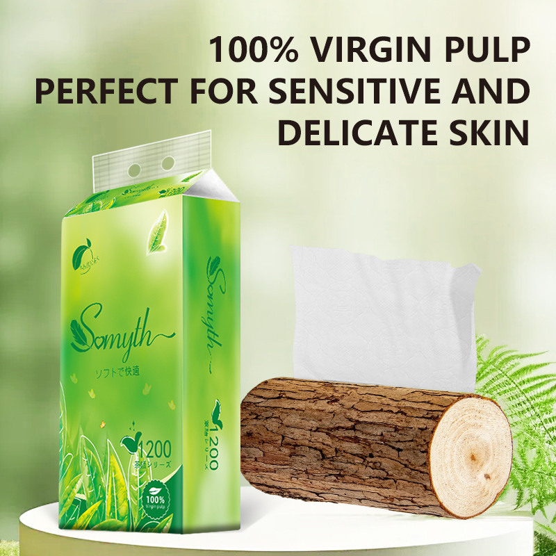 SOMYTH 1200 Sheets 100% Virgin Pulp 3D Embossed High Quality Design ...