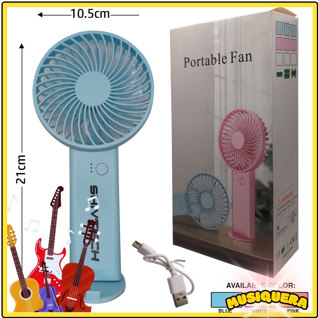 Shivtech Rechargeable Portable Fan with stand (Li-ion 18650-3.7V ...