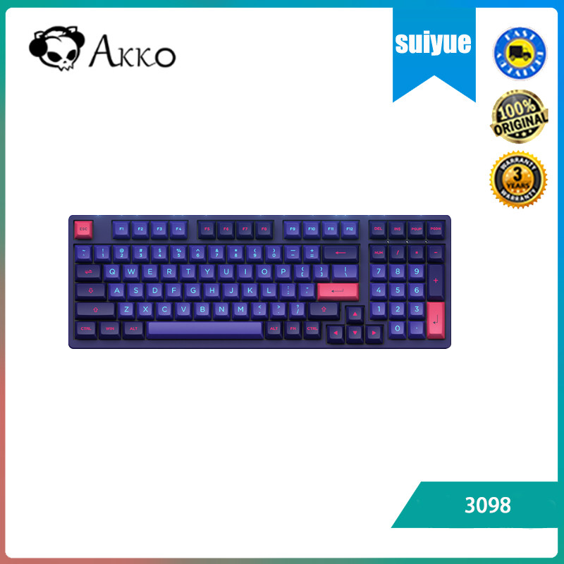 Akko 3098 Neon Mechanical Keyboard Wired Gaming Office Computer Desktop ...