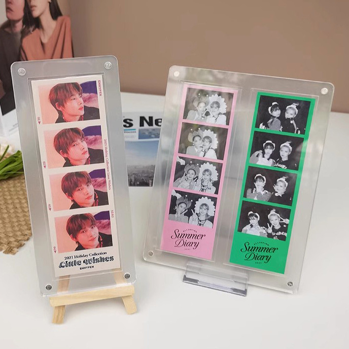 4 Cut Film Single/2 Slots Kpop Idol Photo Display Stand Acrylic Picture ...