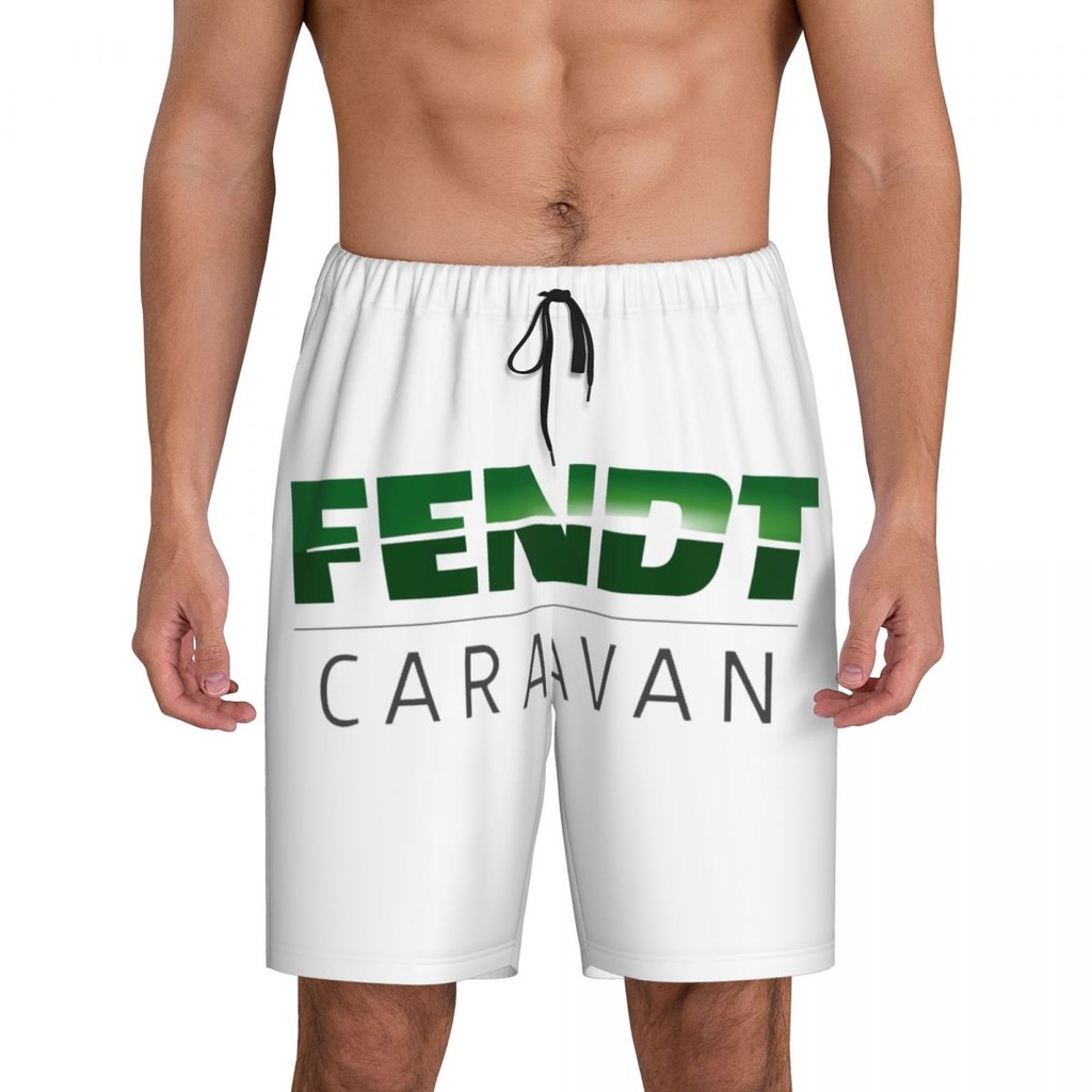 Custom Fendt Tractors Logo Pajama Bottoms Men Lounge Sleep Shorts ...