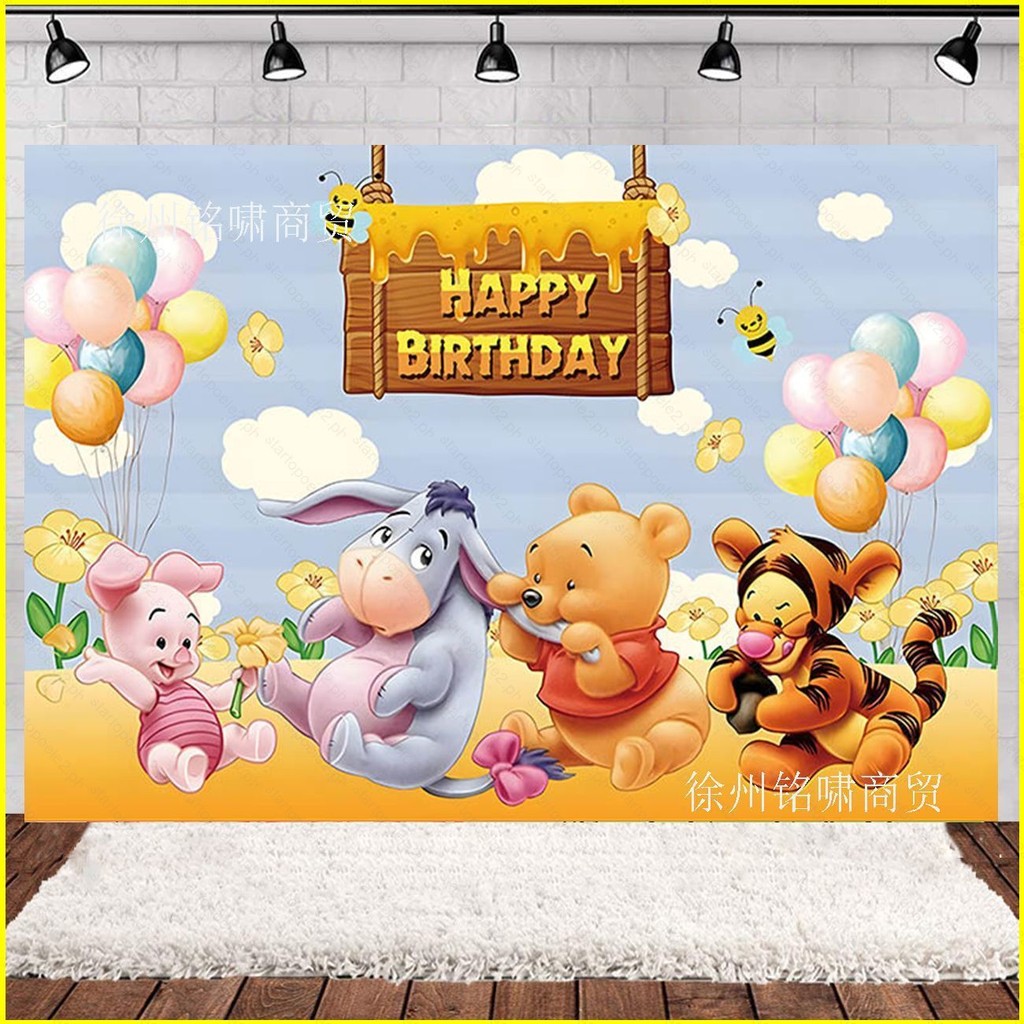 ST2 Winnie the pooh Theme decoration Celebrate birthday Party ...