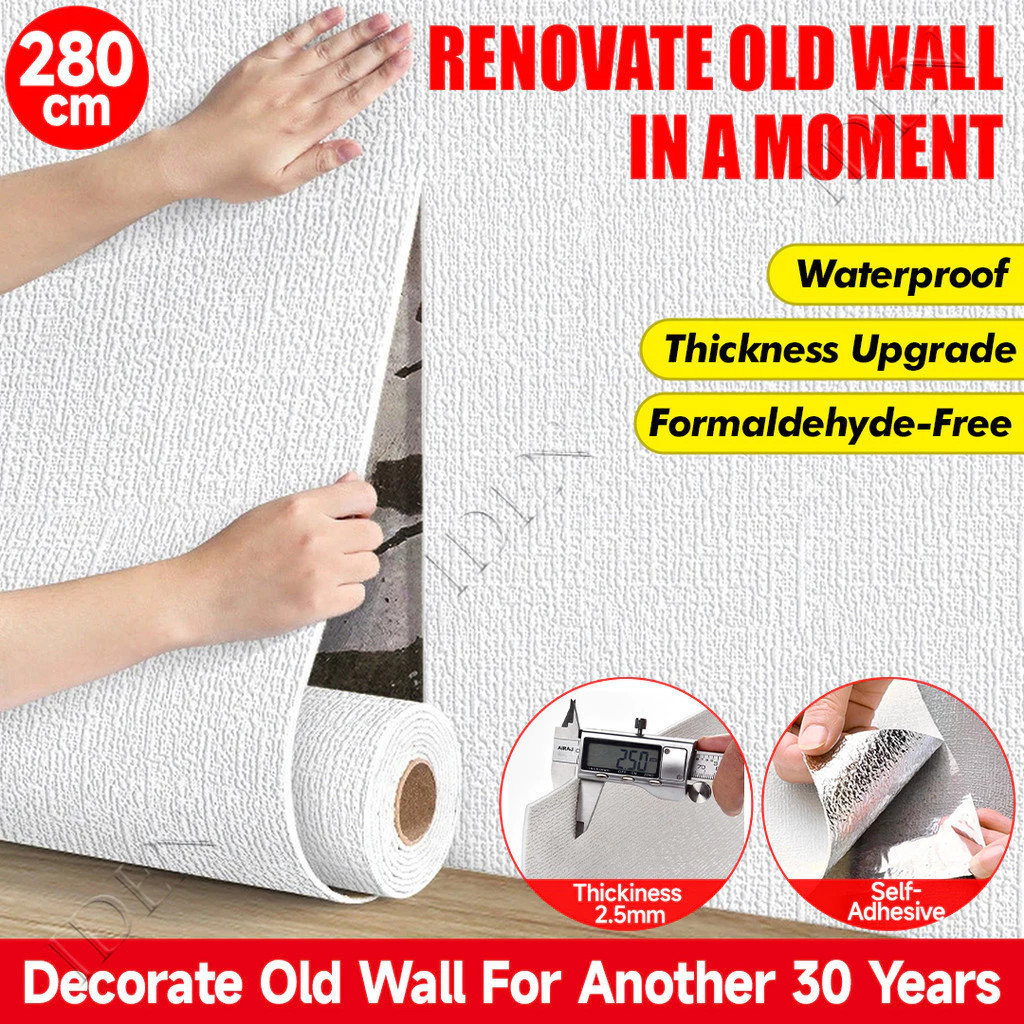 3D Thicken Linen Wall Sticker PE Foam Waterproof Anti-collision Self ...