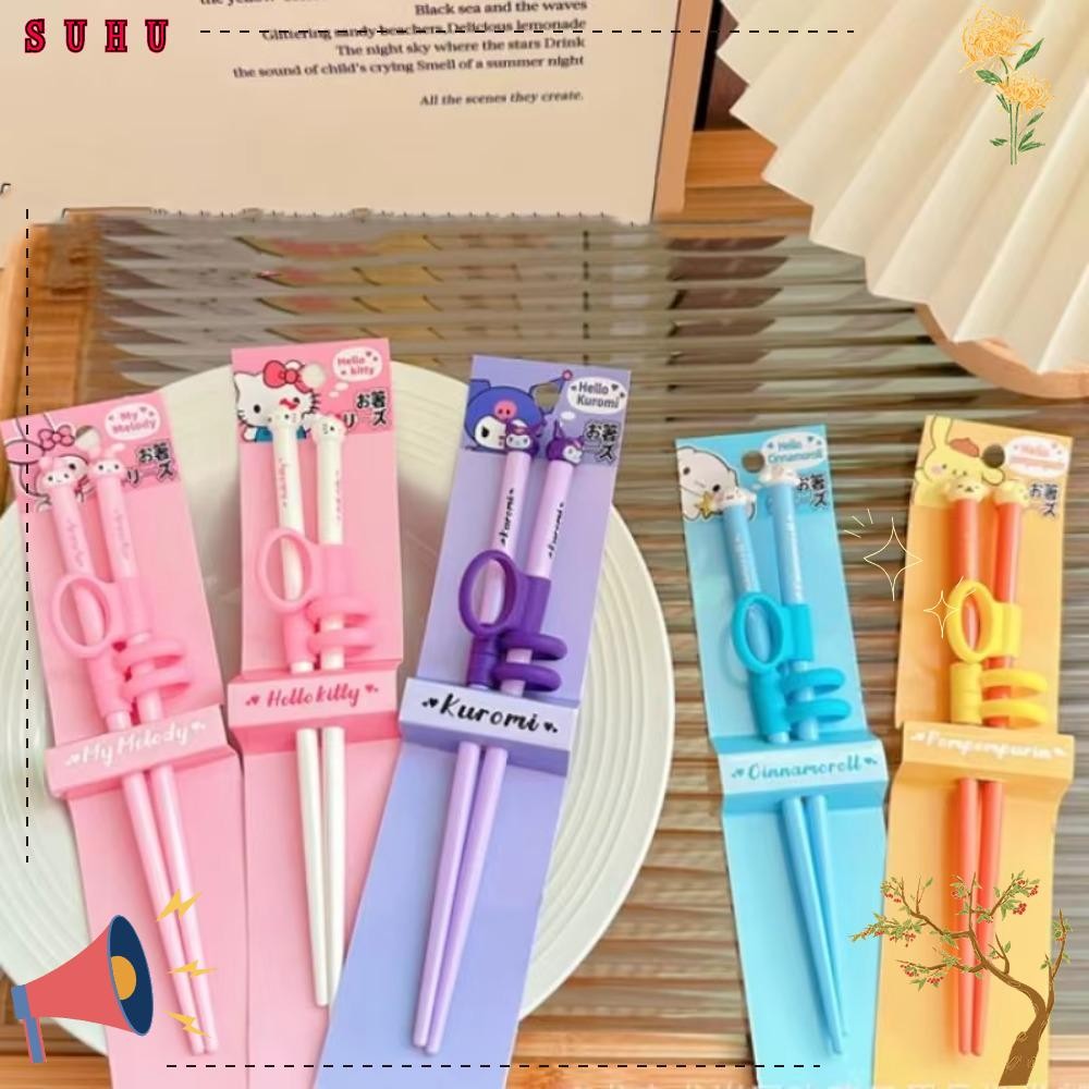 SUHU Children's Learning Chopsticks, Kitchen Supplies Cute Hello Kitty ...
