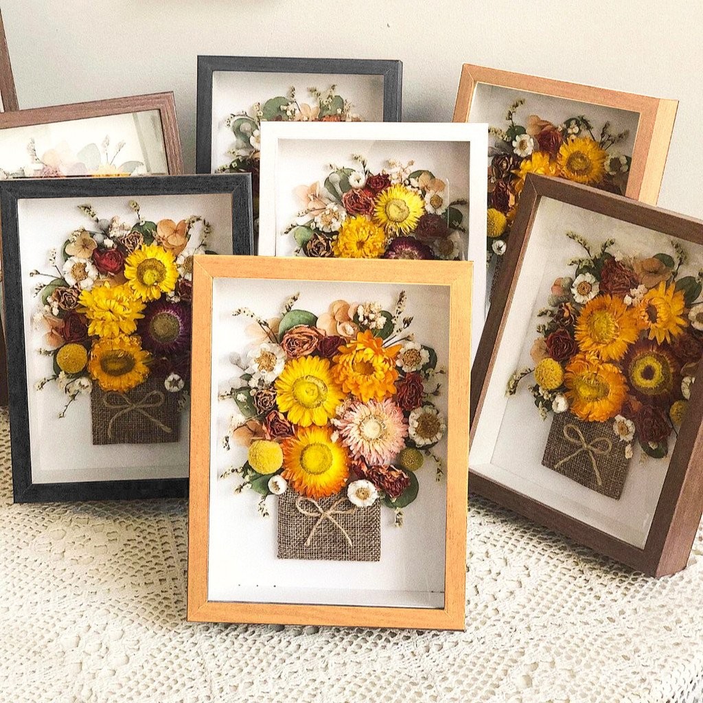 Hollow Dried Flower Frame diy Preserved Flower Display Frame Handmade ...
