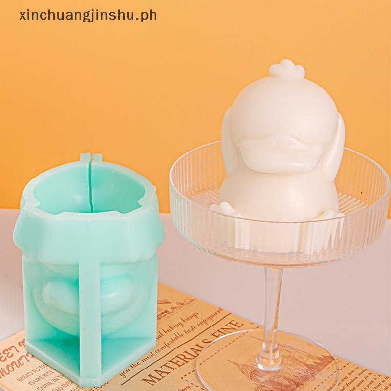 XIN 2025 New DIY Cute Duck Pudding Jelly Powder Mousse Cake Silicone ...