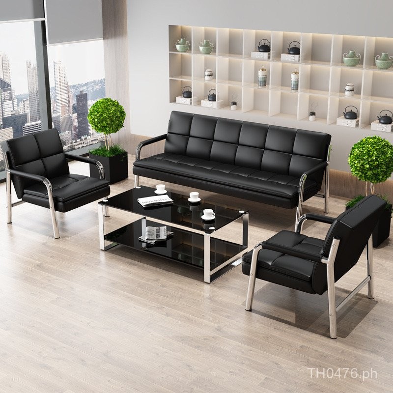 Long Bench Chair Living Room Row Chair Office Row Chair Three-Seater ...