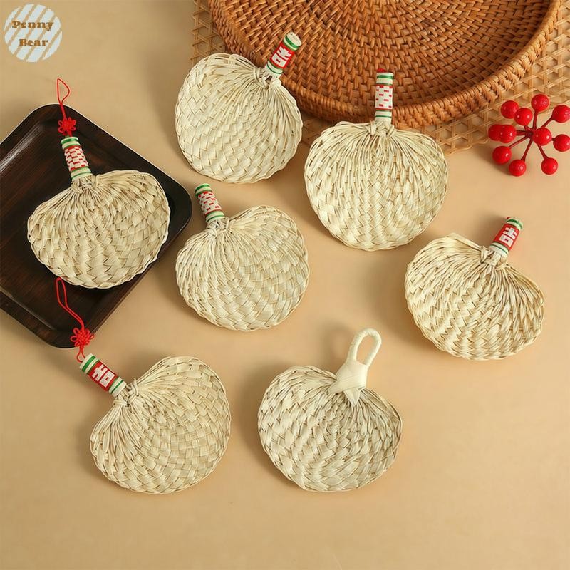 [Penny Bear] Chinese Style Handmade Fan Retro Natural Bamboo Braid Fan ...