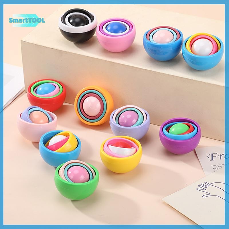 UTZN Funny Infinite Flip 3D Ball Gyroscope Fidget Toys For Kids Teens ...