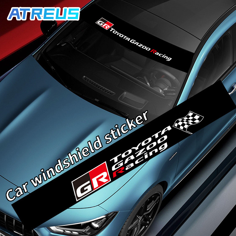 Toyota GR Car Front Windscreen Sticker Windshield Stickers Car Front ...