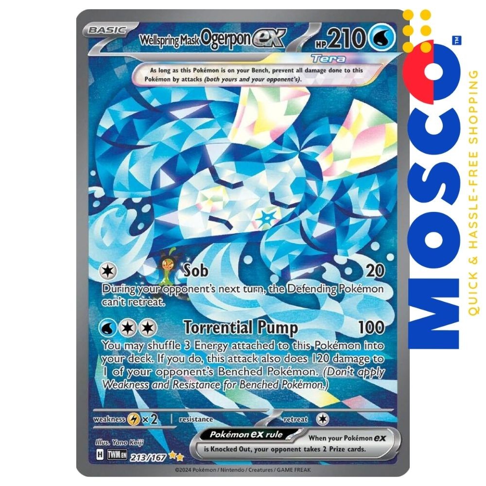 Wellspring Mask Ogerpon ex - 213/167 Twilight Masquerade | Pokemon TCG ...