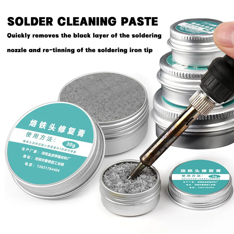Soldering Iron Tip Refresher Solder Clean Paste Oxide Solder Iron Tip ...