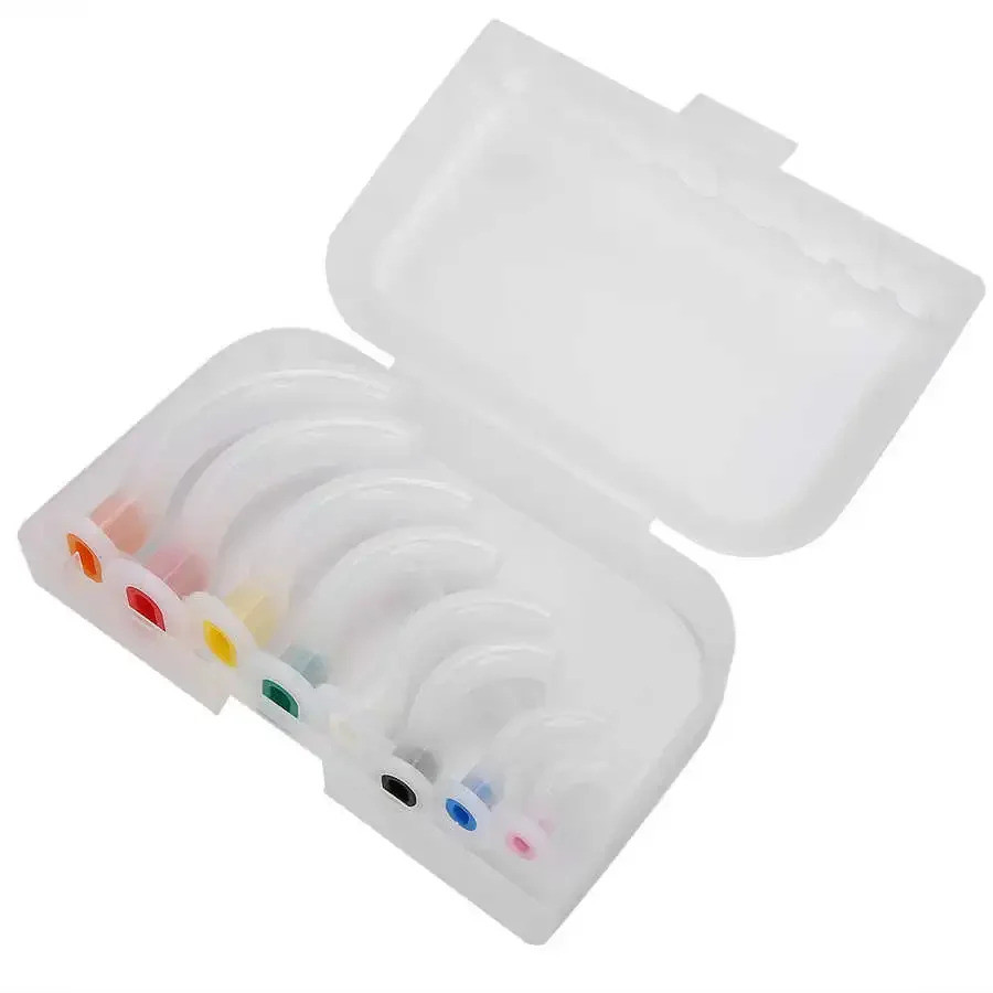 8Pcs disposable mixed airway first aid tube Oral airway is used to ...