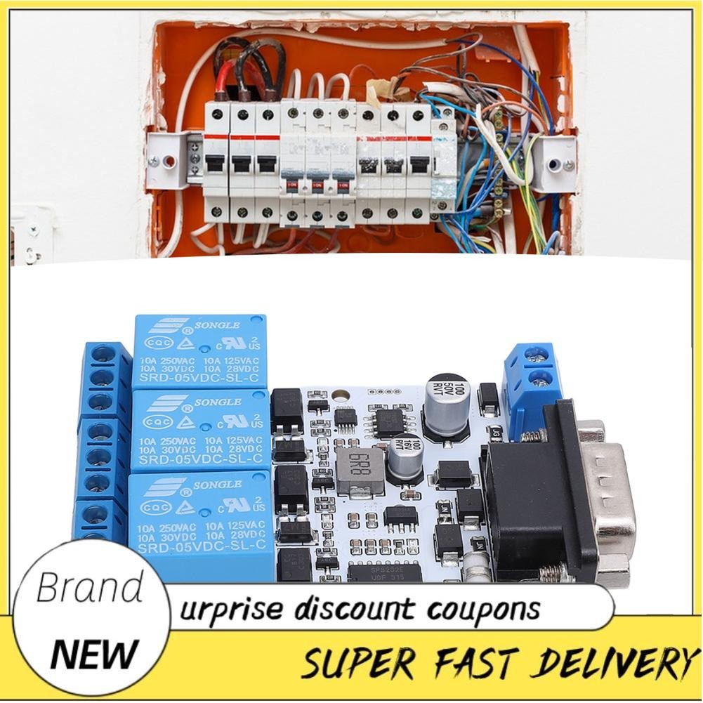 Freemarket Relay Module 8 Bit MCU 3 Channel RS232 for Power Control ...
