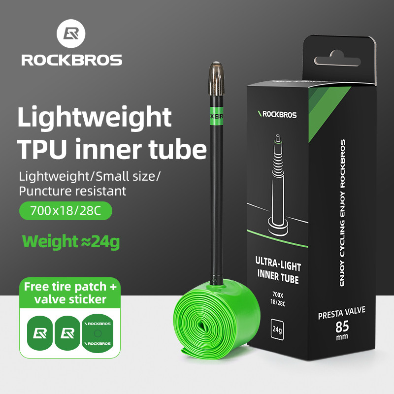 ROCKBROS TPU Ultralight Inner Tube 24G Road Bike 700x18-28C Universal ...