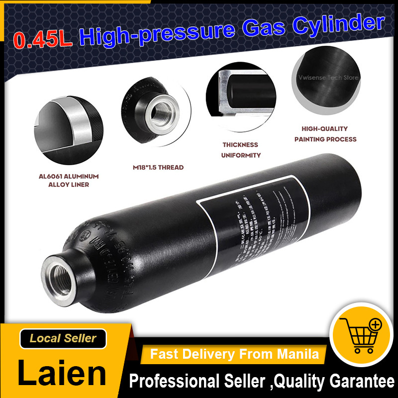 0.45L PCP Air Tank 30PMA High-pressure Gas Cylinder Aluminum Alloy Gas ...