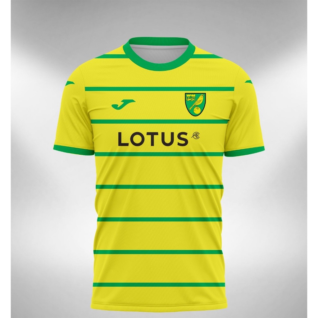 Norwich Home Jersey 2023 2024 Full Printing | Shopee Philippines