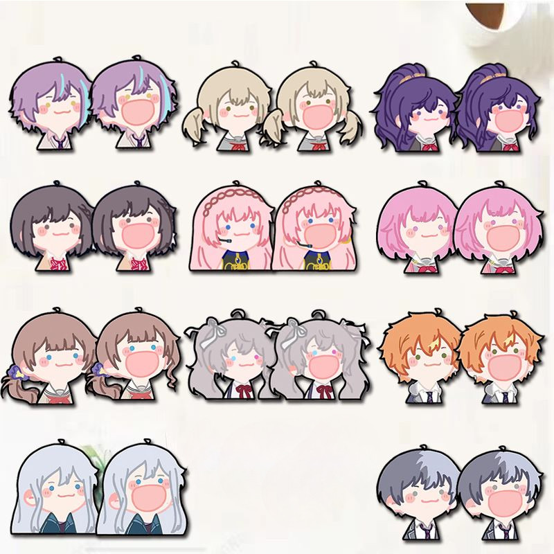 Project Sekai Acrylic Brooch Kamishiro Rui Hatsune Miku Otori Emu Azusawa Kohane Schoolbag