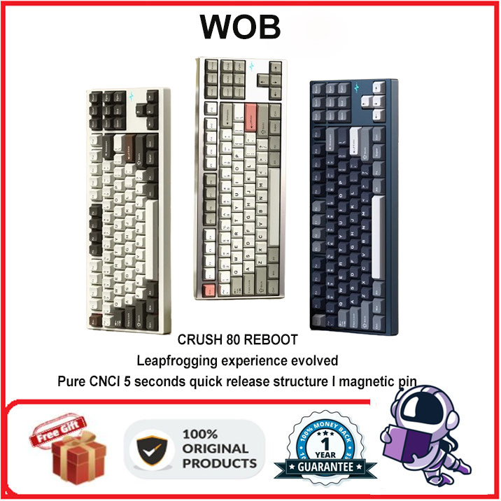 WOB CRUSH80 Aluminum Tuotuo Mechanical Keyboard Customized Wireless ...