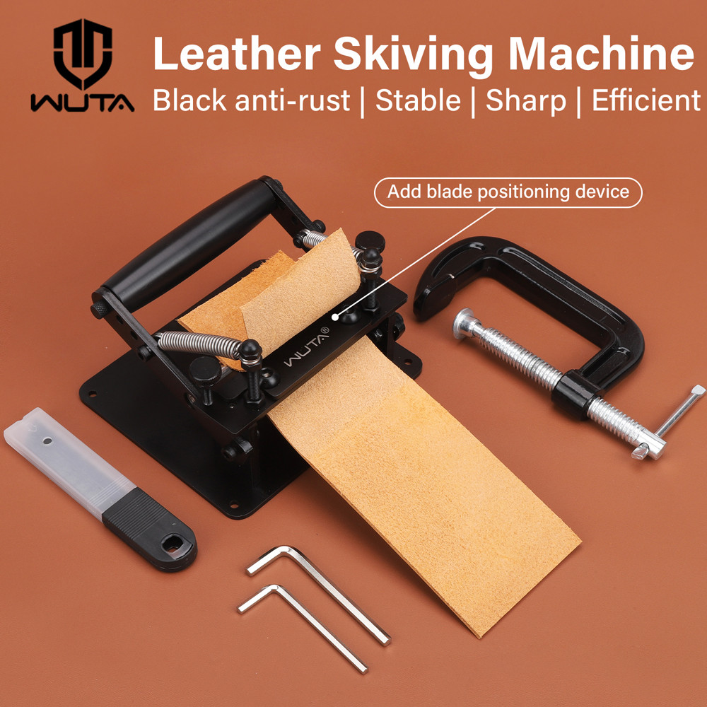 WUTA Leather Skiving Machine Manual Thinner Leather Belt Skiver ...