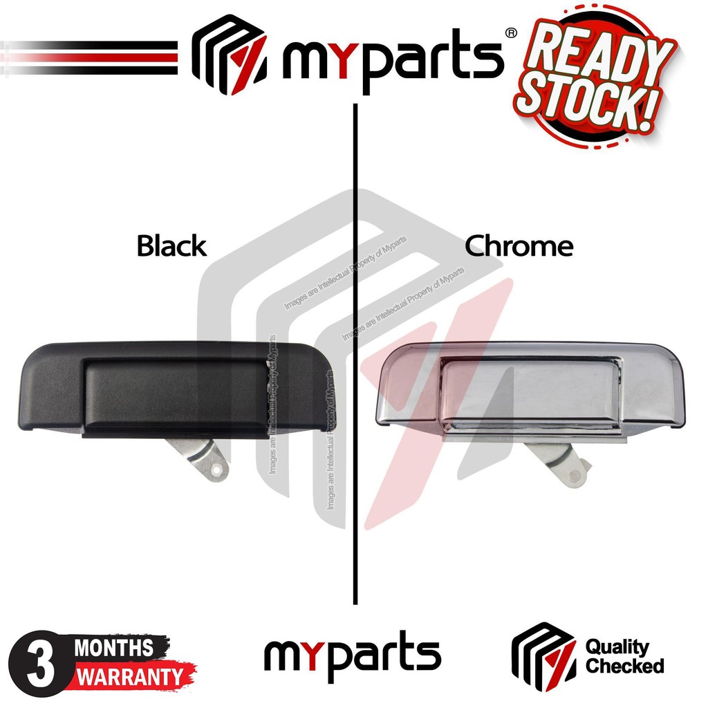 1 Unit Myparts Toyota Hilux 2005~2015 (Black / Chrome) Tailgate Boot ...