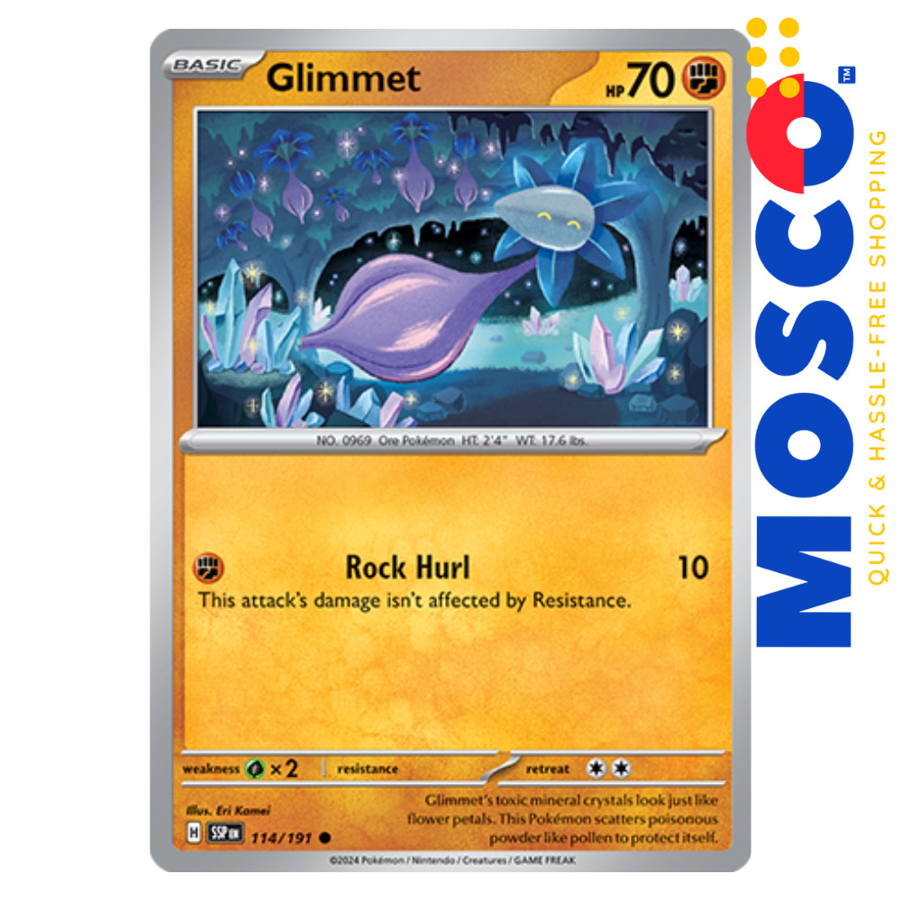 Glimmet - 114/191 Surging Sparks | Pokemon TCG | Shopee Philippines