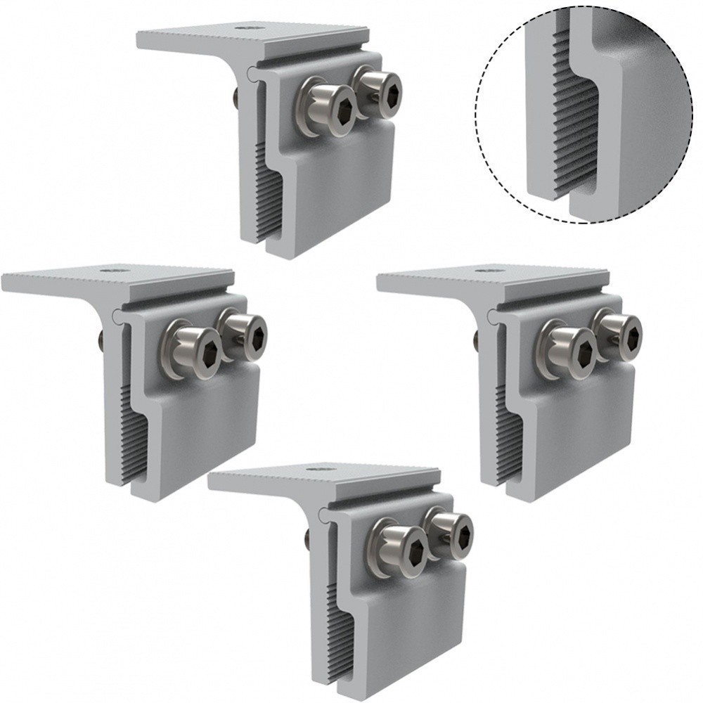 GTJ Standing Seam Clamp 1/4Pcs Sheet Seam Clamp Sliver Color Roof Seam ...